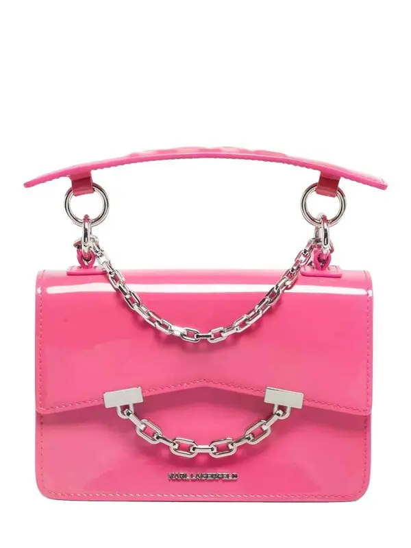 Karl Lagerfeld K/karl Seven Patent-leather Top-handle Bag - Pink