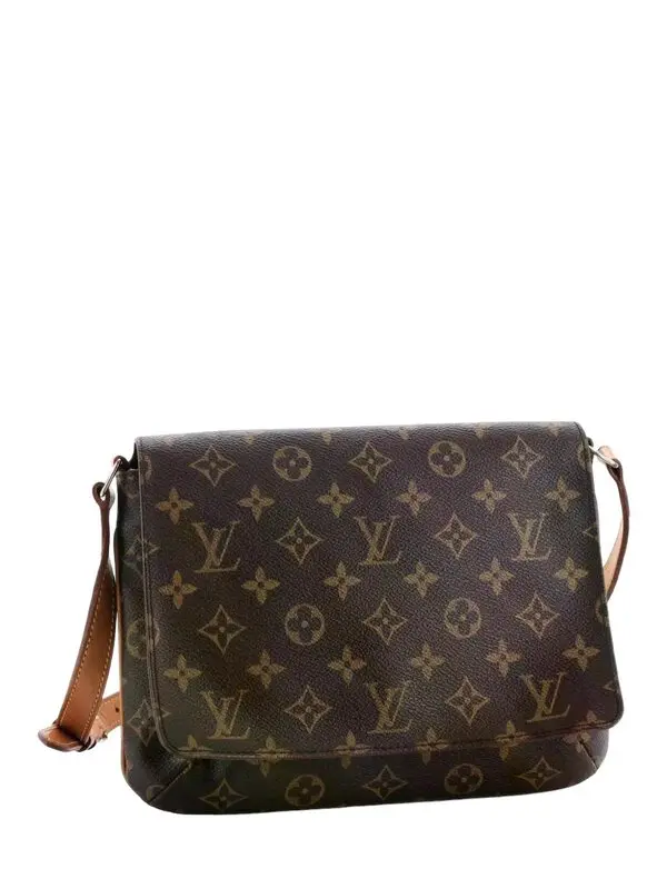 LOUIS VUITTON Musette Tango Monogram Canvas Shoulder Bag - Brown