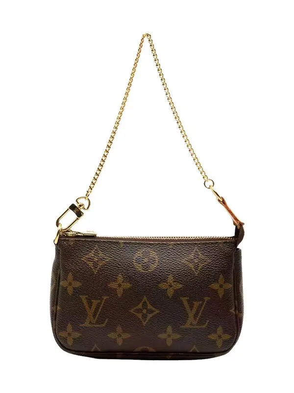 LOUIS VUITTON 2004 Monogram Mini Pochette Accessoires - Brown
