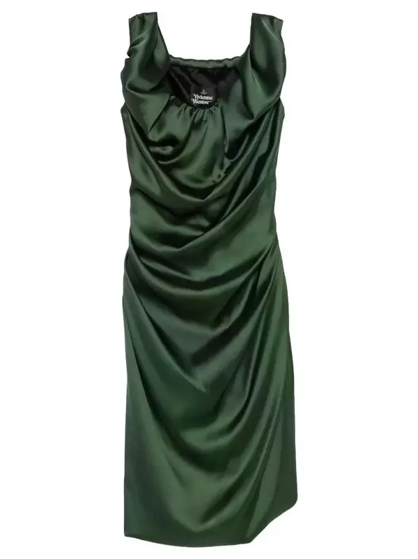 VIVIENNE WESTWOOD Ginnie Amber Draped Dress - Green