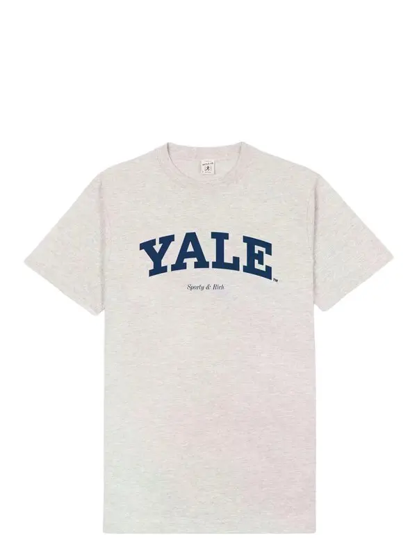 SPORTY & RICH Yale-logo T-shirt - Grey