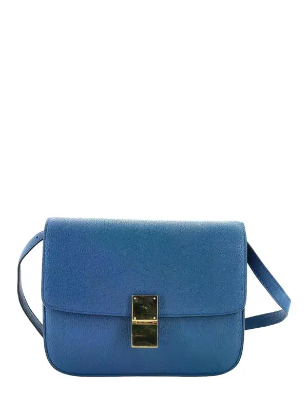 Celine Classic Box Bag Grainy Leather Medium - Blue