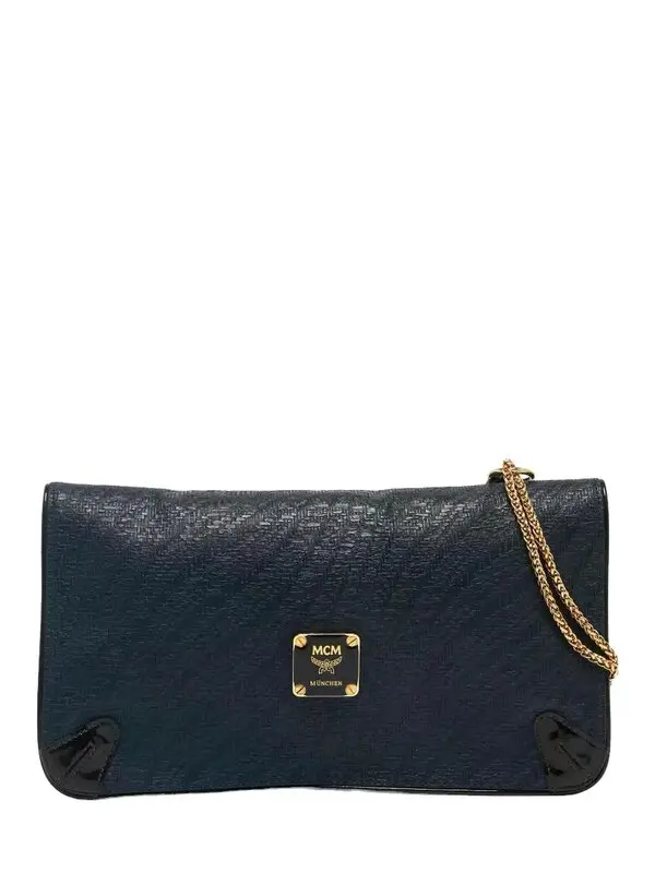 Mcm Logo Cross Body Bag - Blue