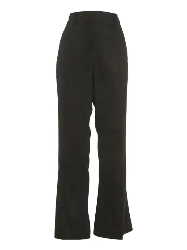 Burberry Belt-loop Flared Trousers - Black