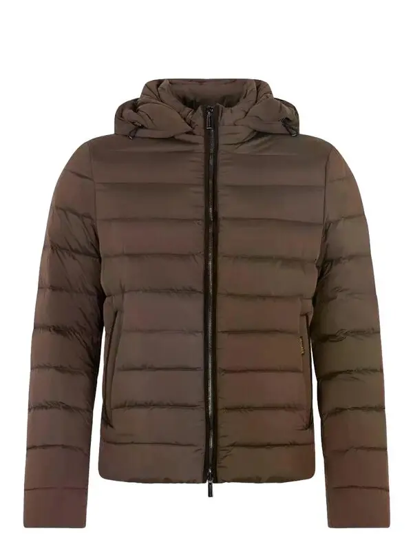 MOORER Eurico Hooded Padded Jacket - Brown