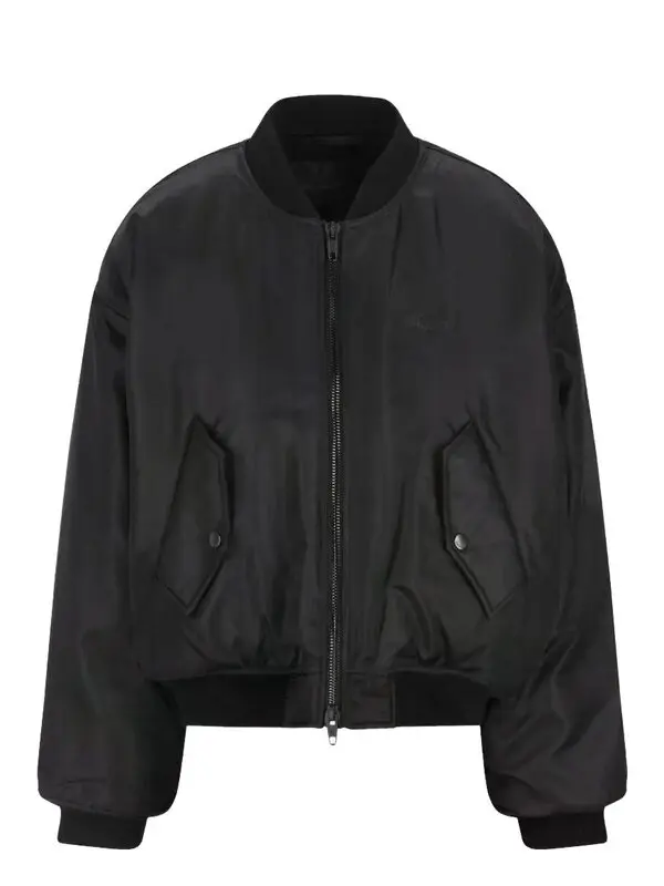 Balenciaga Zip-up Bomber Jacket - Black