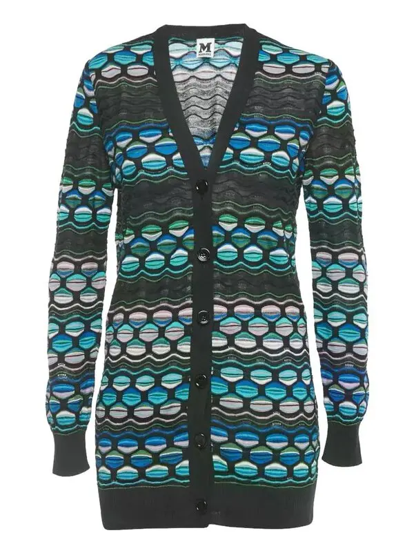 Missoni Mosaic Button Cardigan-coat - Green