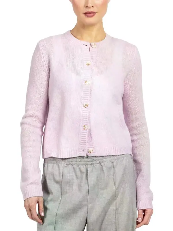 LISA YANG Felicia Buttoned Cardigan - Pink