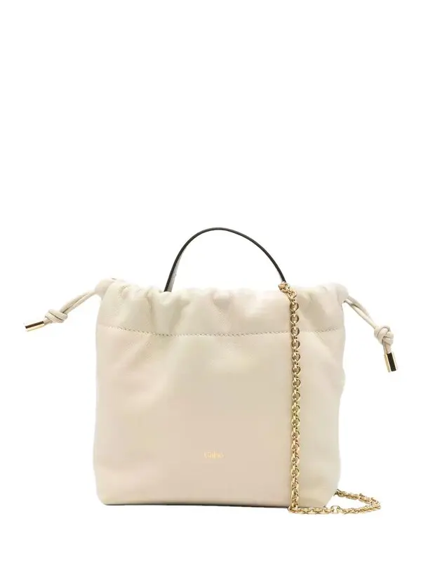 Chloé Icons Drawstrings Chain-strap Mini Bag - Neutrals