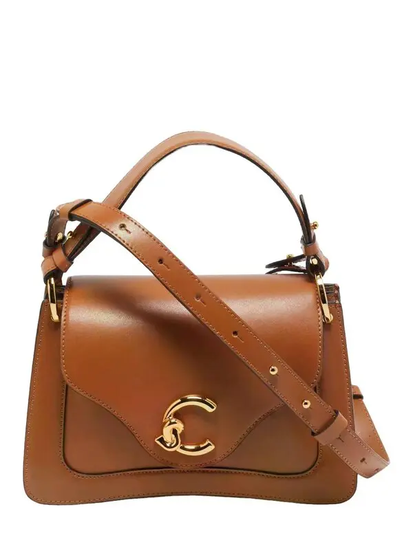 COCCINELLE C-me Flap-top Leather Shoulder Bag - Brown