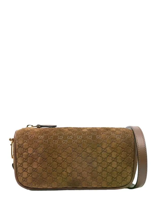 Gucci Mini Gg-logo Crossbody Bag - Brown