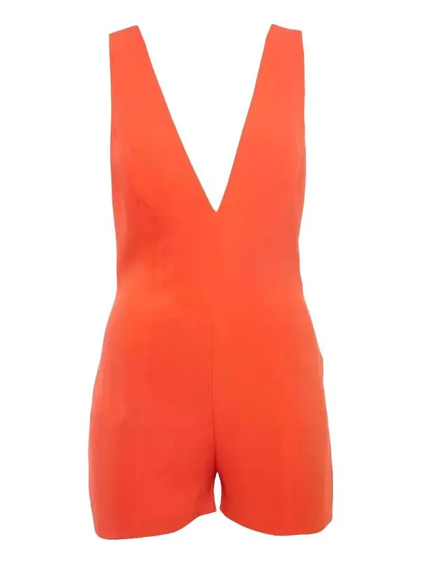 LA PERLA VINTAGE V-neck Playsuit - Orange