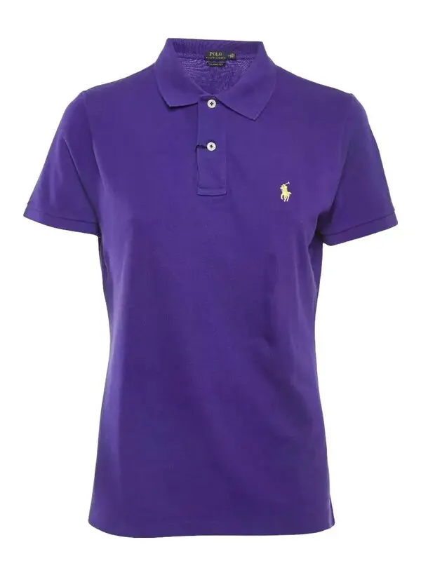 Polo Ralph Lauren Logo-embroidered Polo Shirt - Purple