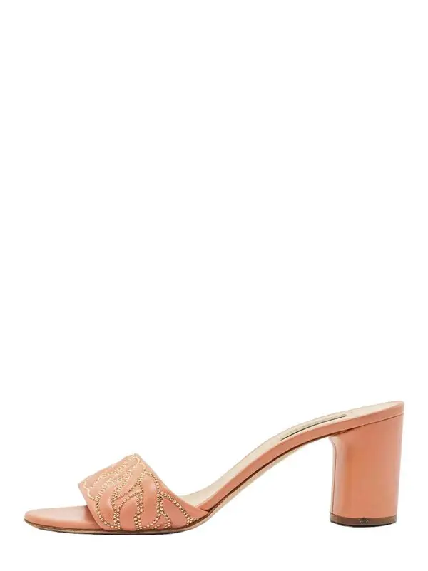 Casadei Open-toe Block Heel Sandals - Pink