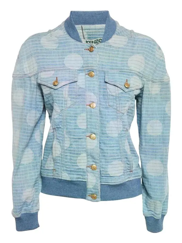 Kenzo Buttoned Denim Jacket - Blue