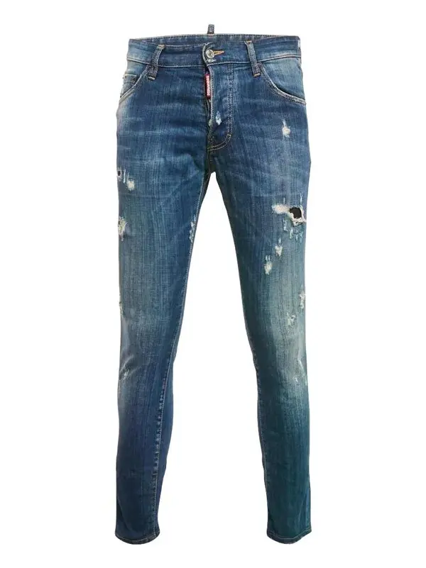Dsquared2 Distressed Tapered Jeans - Blue