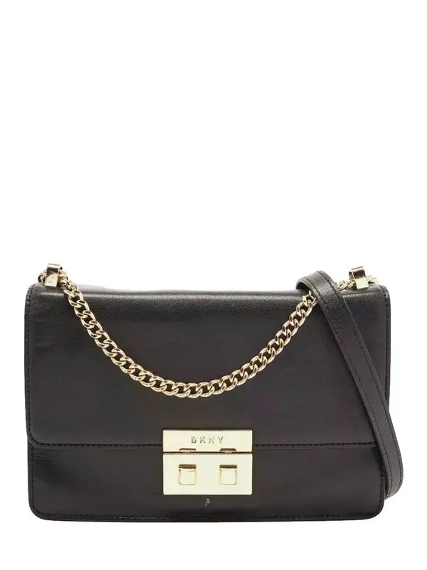Dkny Flap-lock Crossbody Bag - Black
