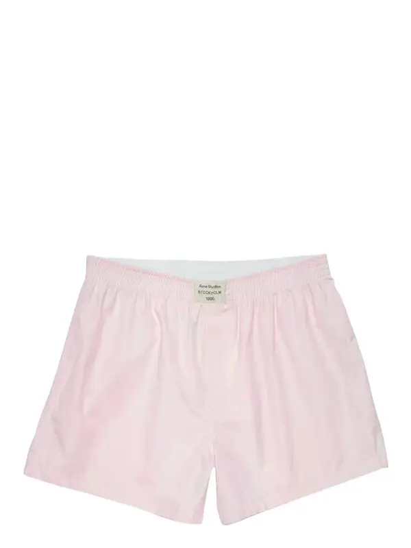 Acne Studios Elasticated Cotton Shorts - Pink