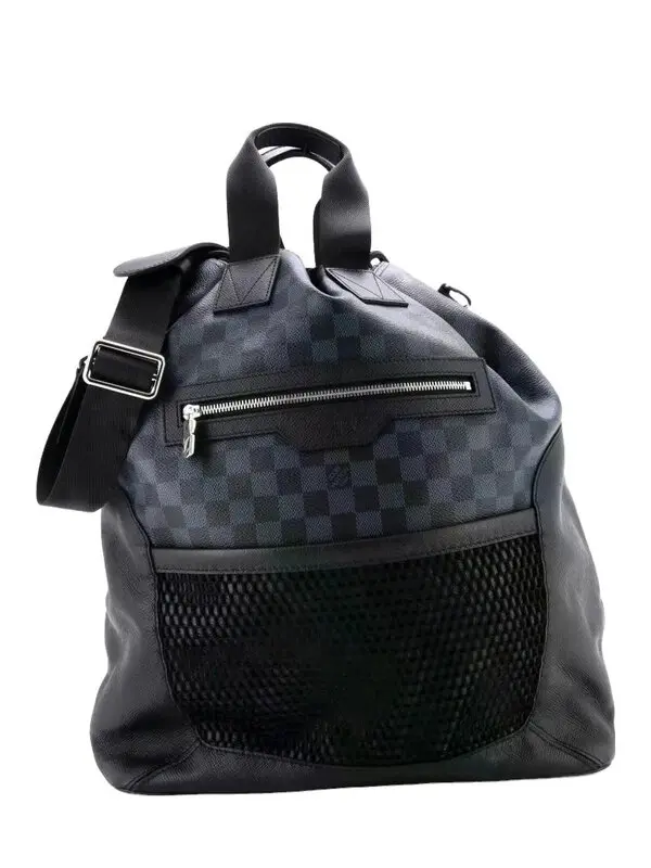 LOUIS VUITTON Matchpoint Hybrid Damier Cobalt Backpack - Black