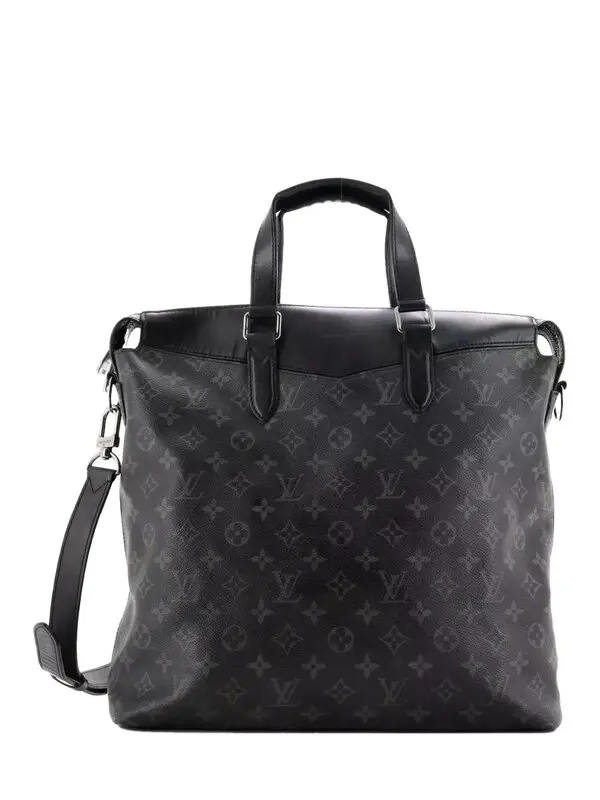 LOUIS VUITTON Explorer Tote Monogram Eclipse Canvas Satchel - Black