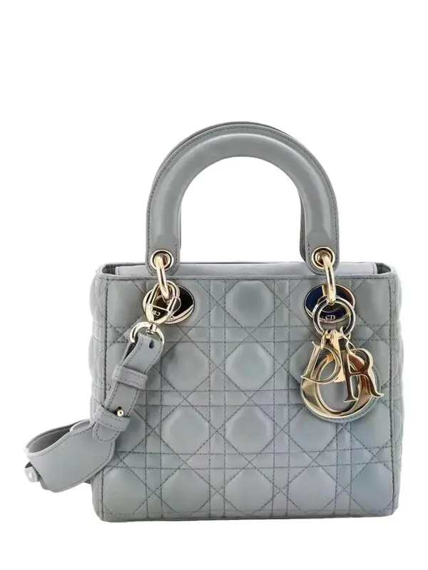 Dior My Abcdior Lady Bag Cannage Quilt Lambskin - Grey