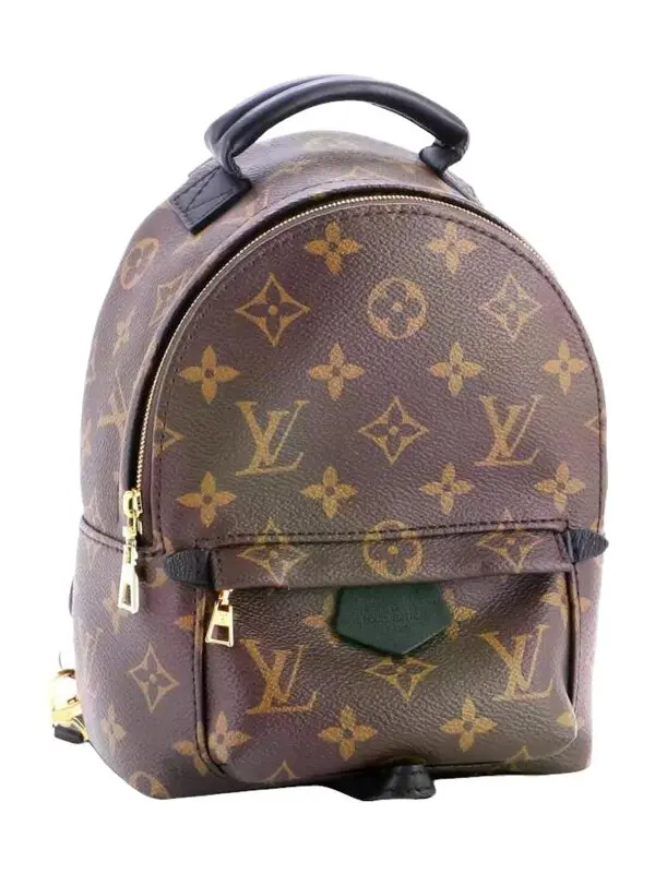 LOUIS VUITTON Palm Springs Monogram Canvas Mini Backpack - Black