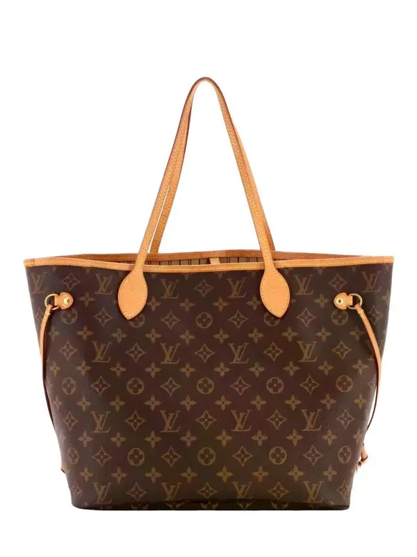 LOUIS VUITTON Neverfull Nm Monogram Canvas Mm Tote Bag - Brown