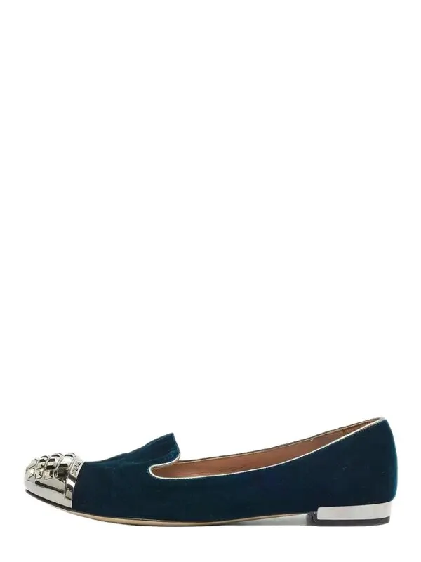 Miu Miu Round-toe Ballet Flats - Blue