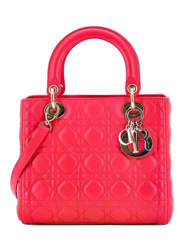 Dior Lady Medium Satchel - Pink