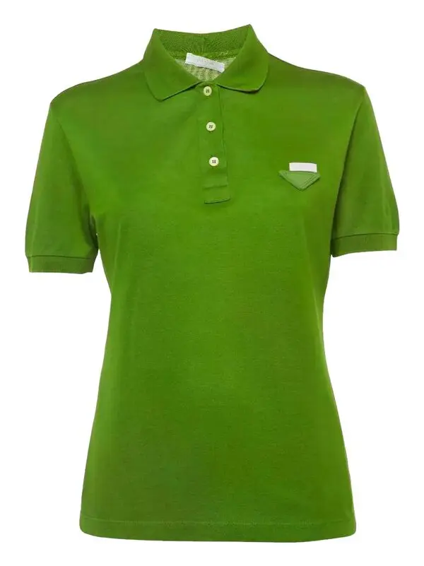 Prada Short-sleeve Polo Top - Green