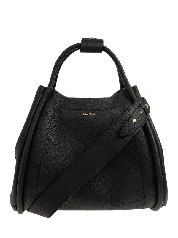 Max Mara Leather Tote Bag - Black