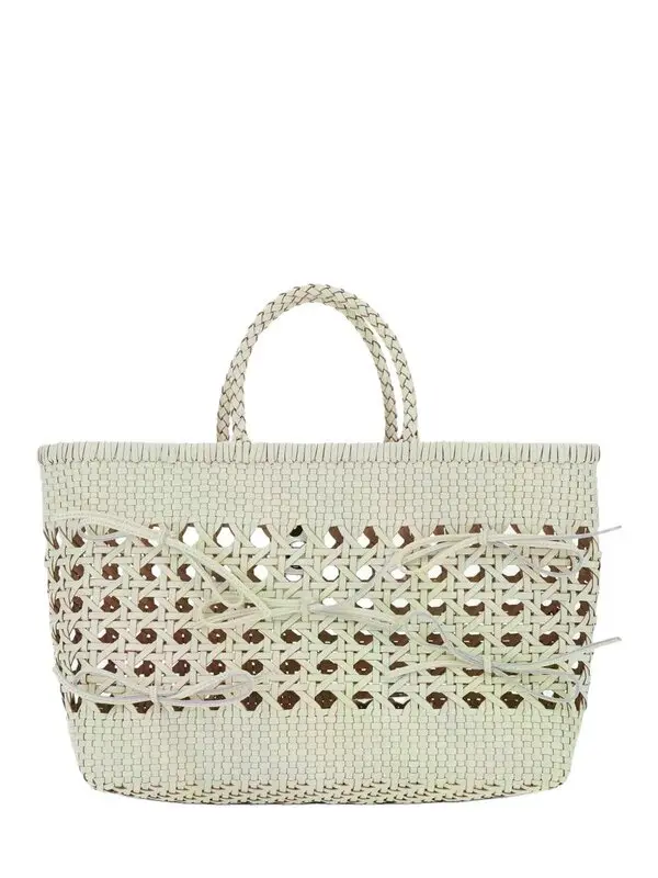 OSOI Biscuit Woven Tote Bag - White