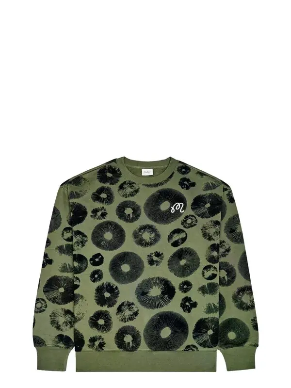 MALBON Range Foraging Mushroom Sweatshirt - Green