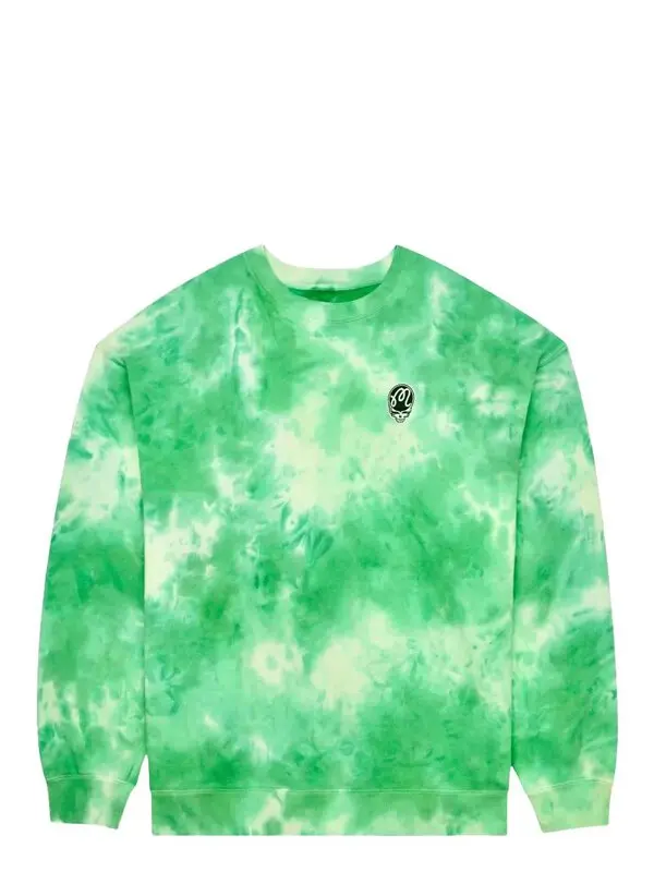 MALBON Grateful Dead Tie-dye Graphic Sweatshirt - Green
