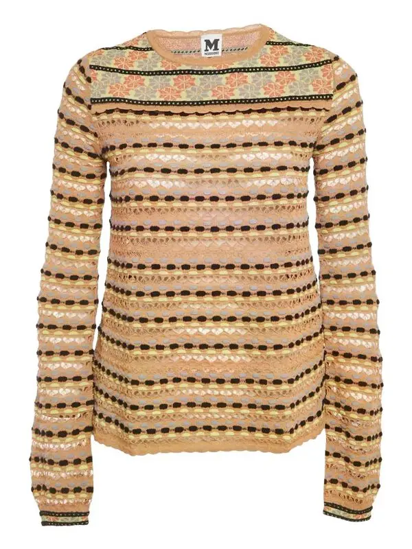 Missoni Crew-neck Long-sleeve Sweater - Neutrals