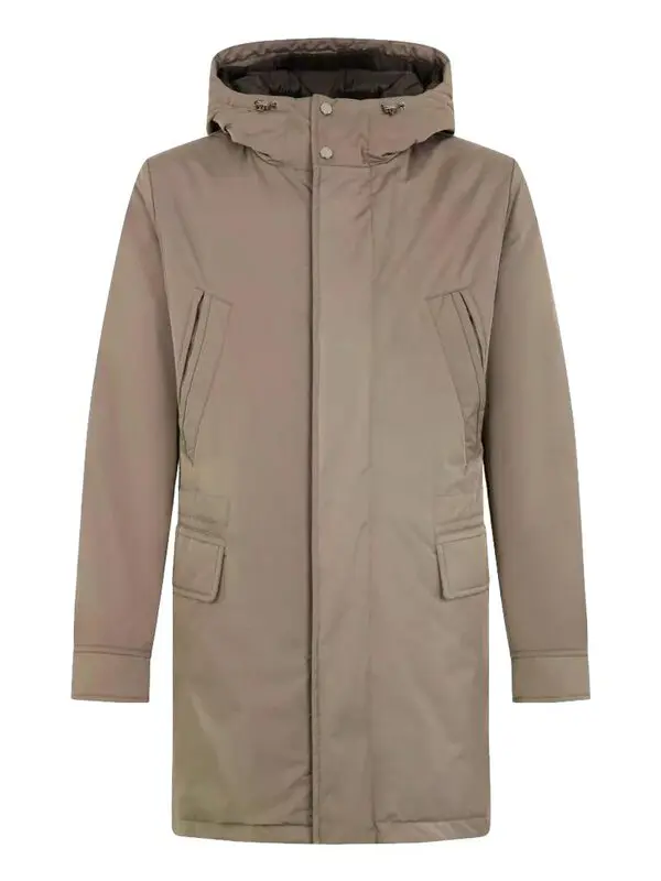 MOORER Hooded Parka - Neutrals