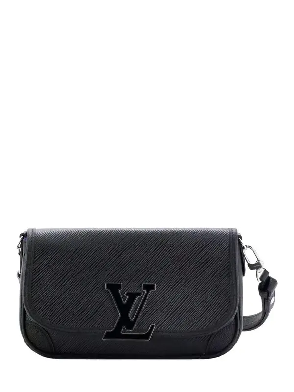 LOUIS VUITTON Buci Epi Leather Crossbody Bag - Black