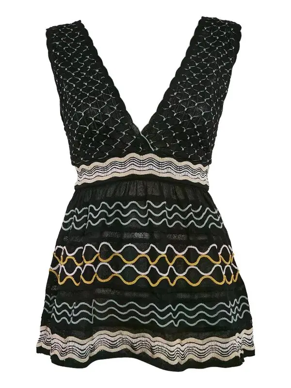 Missoni V-neck Top - Black