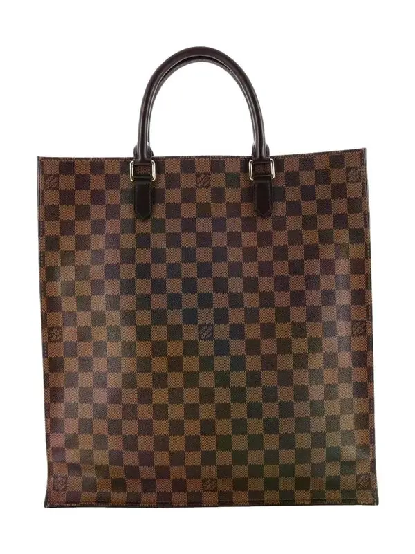 LOUIS VUITTON Sac Plat Pm Tote Bag Damier - Brown
