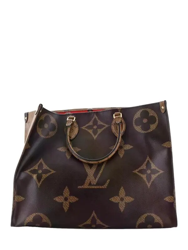 LOUIS VUITTON Onthego Reverse Monogram Giant Gm Tote Bag - Brown