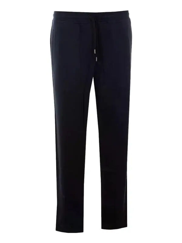 Brunello Cucinelli Elasticated Waist Cotton Track Pants - Blue