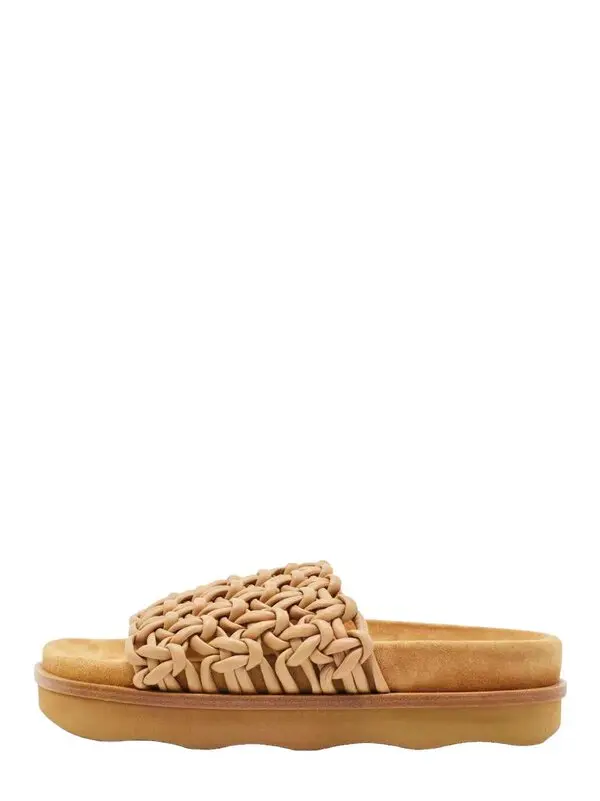 Chloé Kacey Braided Platform Sandals - Neutrals