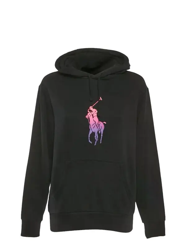 Polo Ralph Lauren Printed Long-sleeve Hoodie - Black