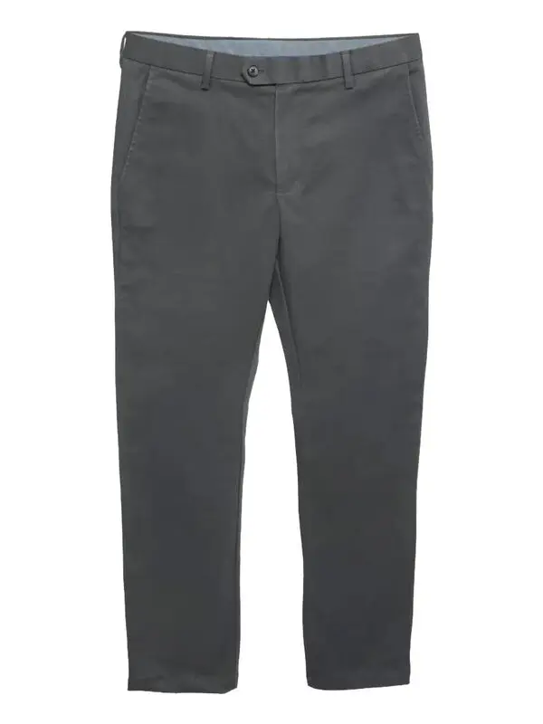 CHARLES TYRWHITT Cotton Gabardine Trousers - Grey