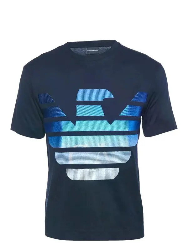 Emporio Armani Logo-detail T-shirt - Blue