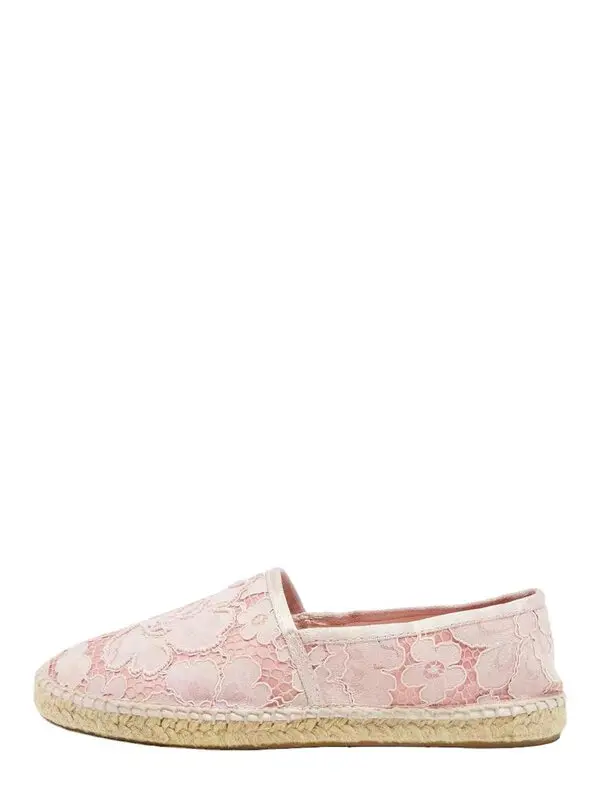 Carolina Herrera Lace Espadrilles - Pink