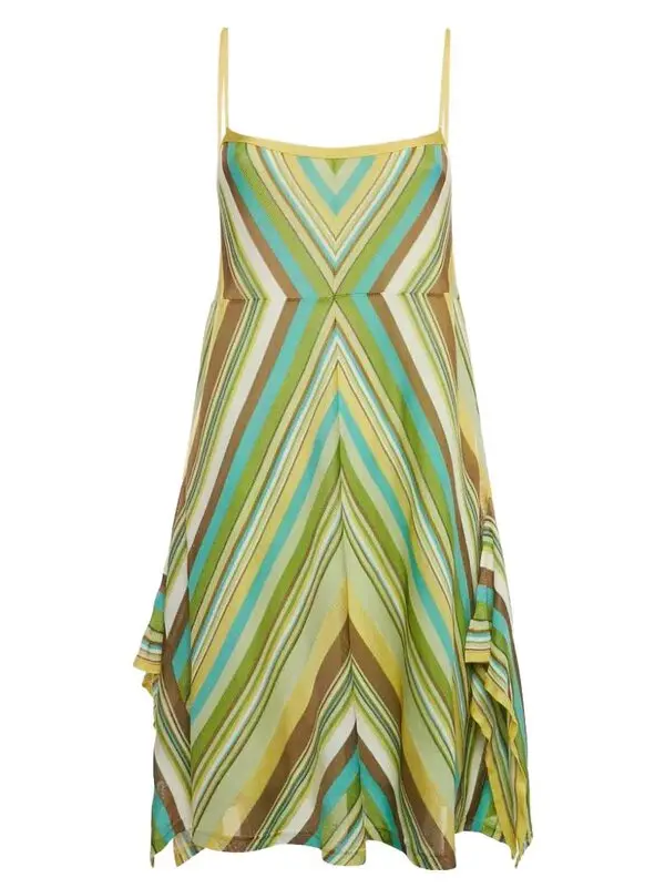 Missoni Chevron Pattern Dress - Yellow