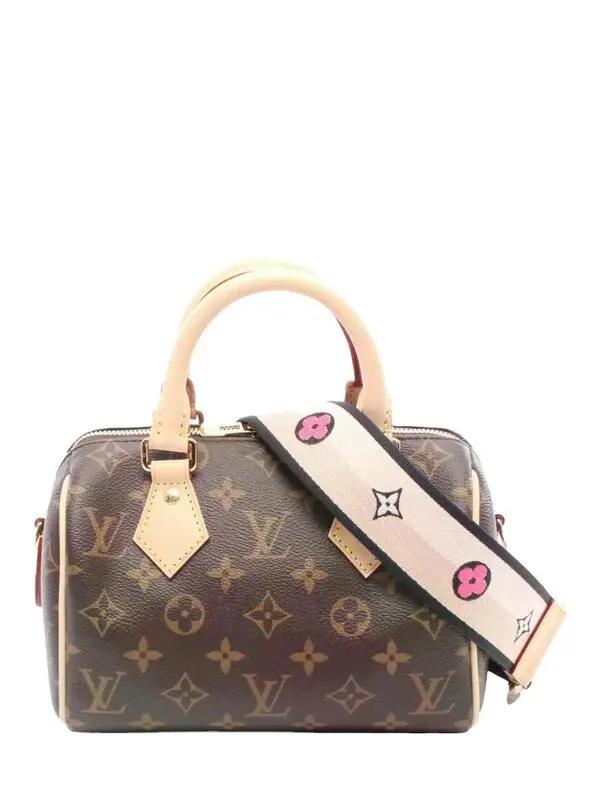 LOUIS VUITTON Monogram Speedy Bandouliere 20 Satchel - Brown