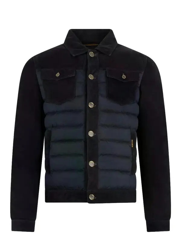 MOORER Padded Corduroy Jacket - Black