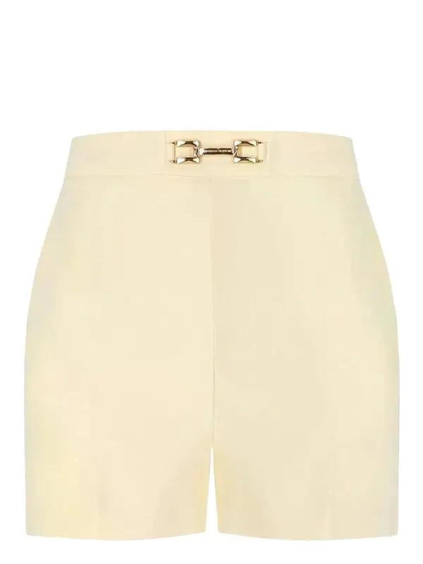 Elisabetta Franchi High-waisted Buttoned Shorts - Neutrals